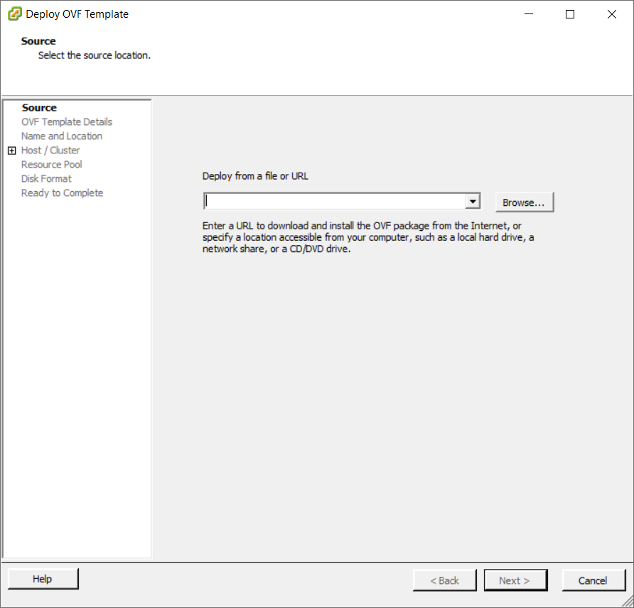 Deploying VMware Virtual Appliance