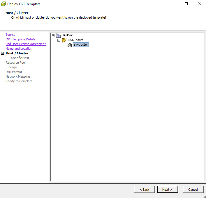 Deploying VMware Virtual Appliance