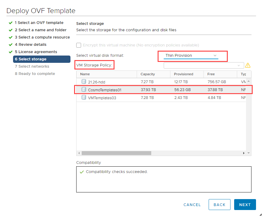 Deploying VMware Virtual Appliance