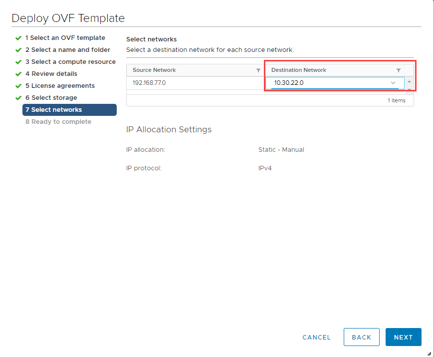 Deploying VMware Virtual Appliance