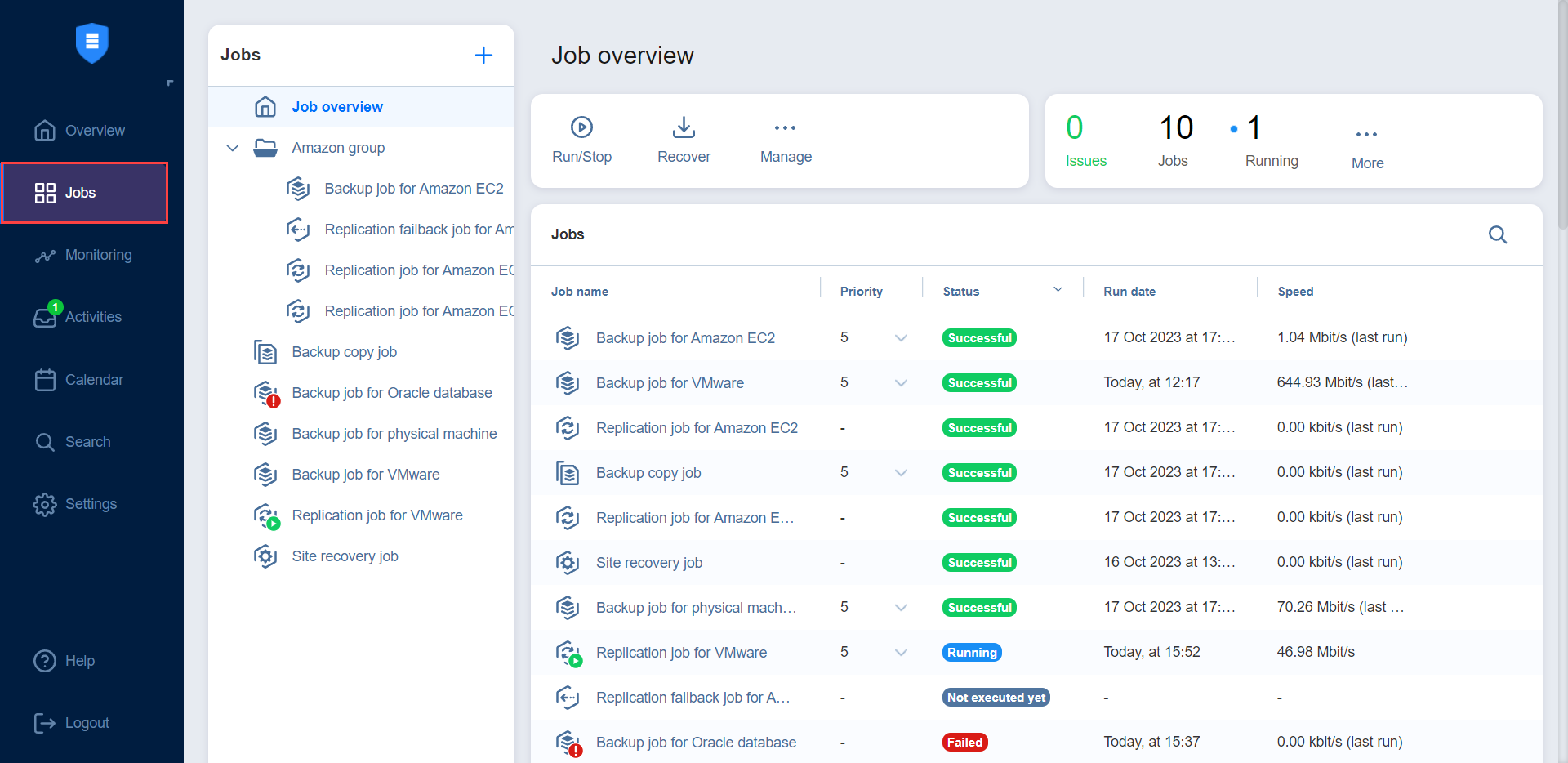 Jobs Dashboard