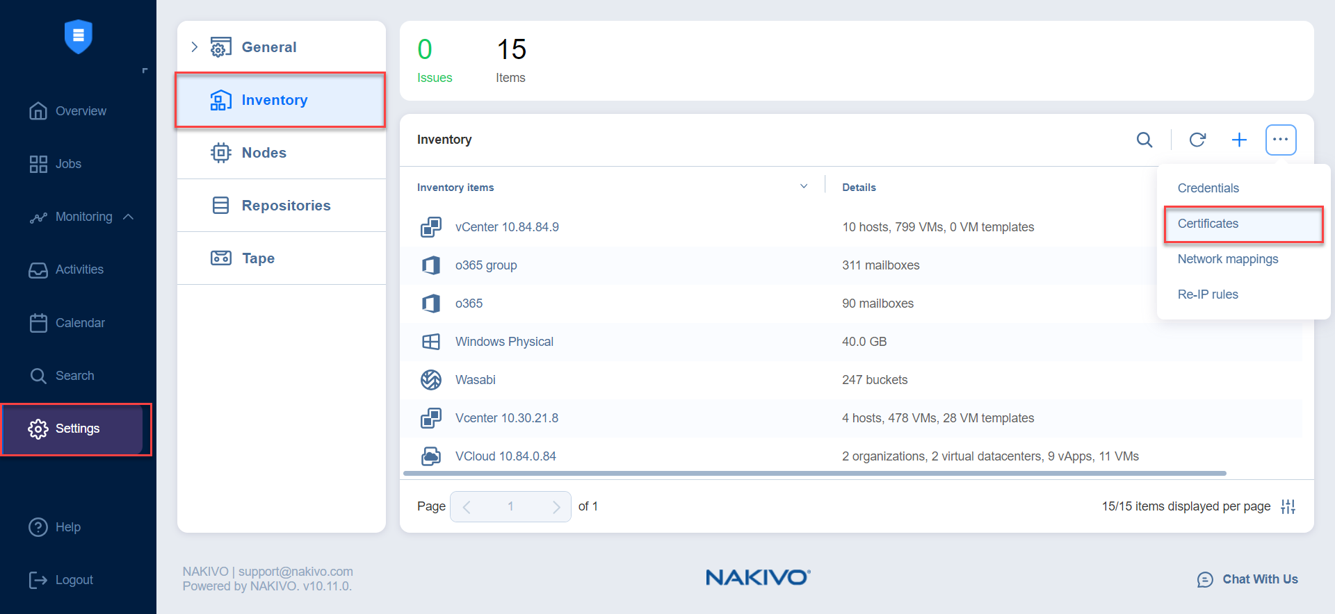 Managing Certificates