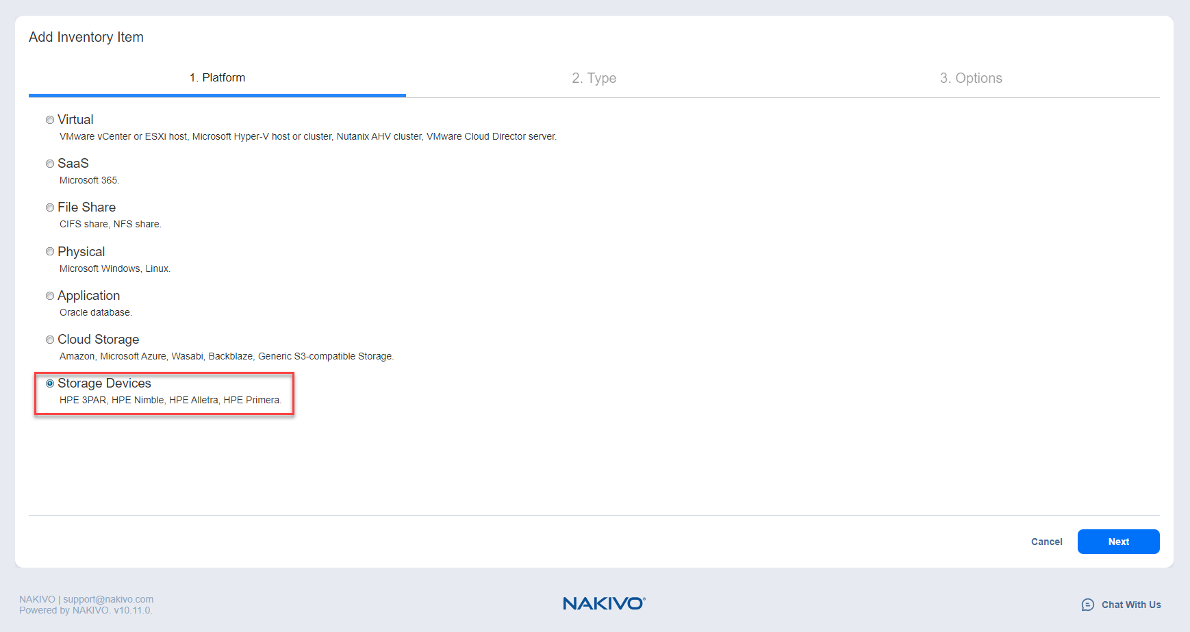 Adding HPE Nimble Storage Devices