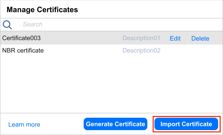 Managing Certificates